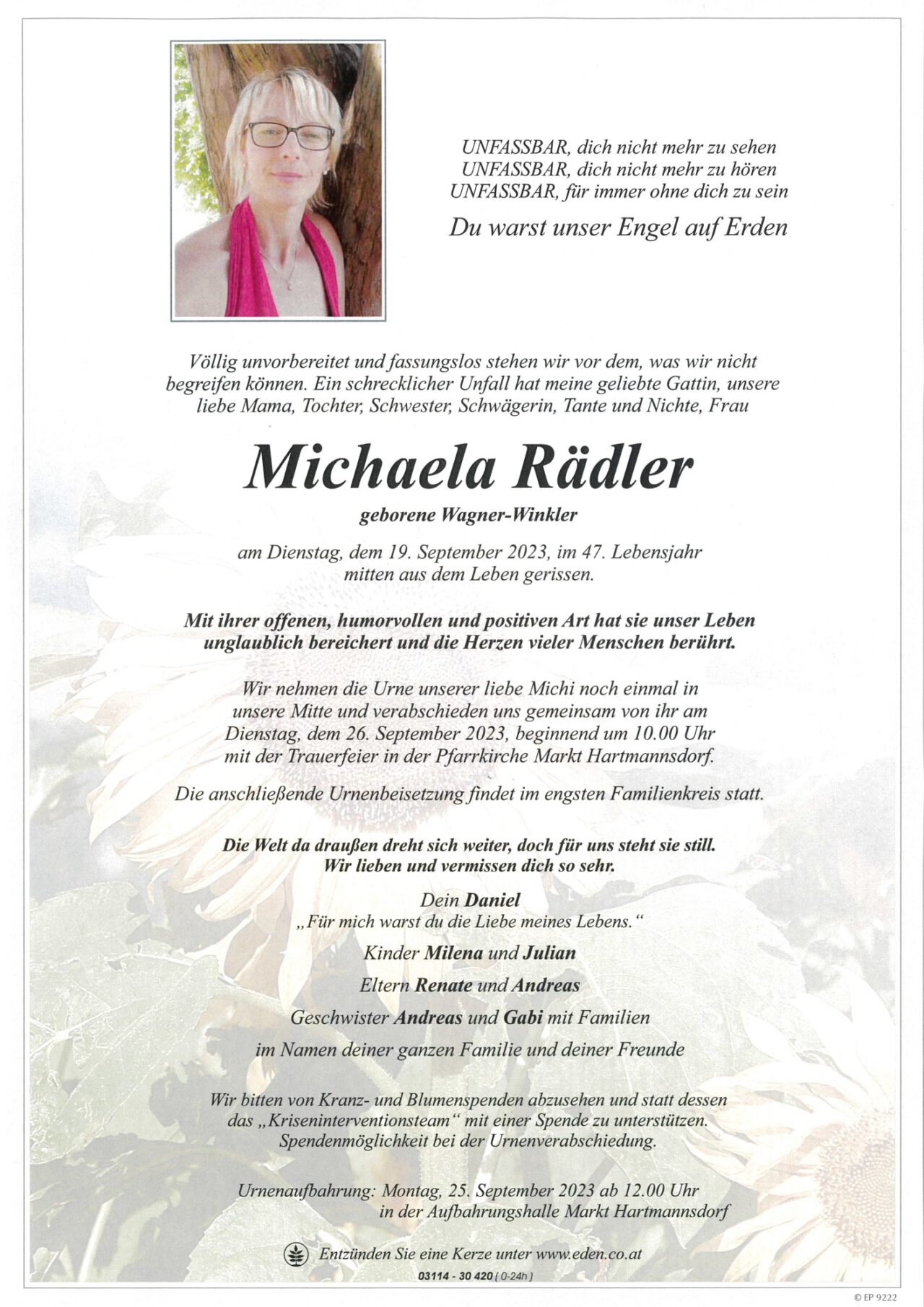 Michaela Rädler - Eden Bestattung