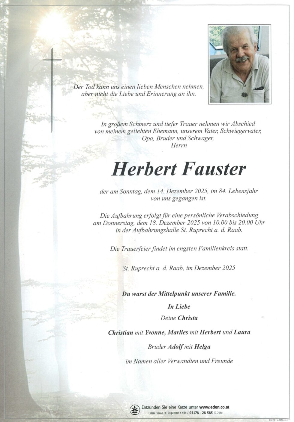 Herbert Fauster - Eden Bestattung
