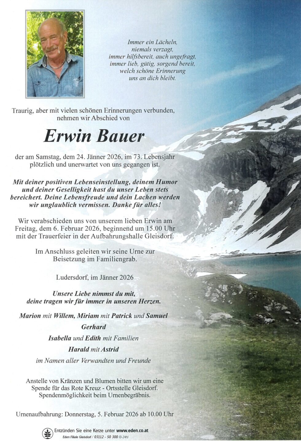 Erwin Bauer - Eden Bestattung